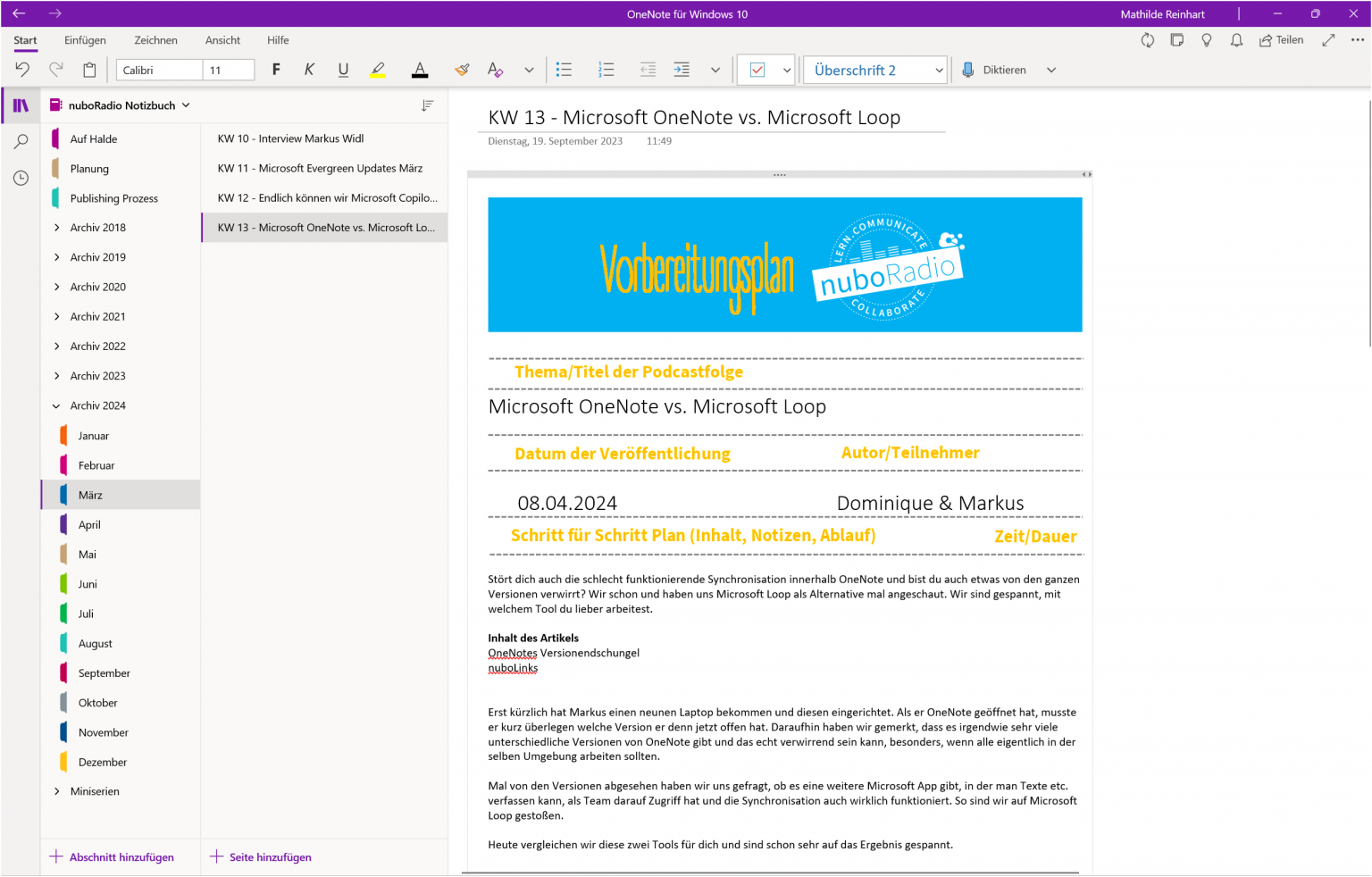 Microsoft OneNote vs. Microsoft Loop - nuboRadio
